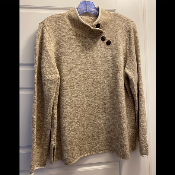 Appleseed's | Sweaters | Appleseeds Marled Henley Sweater Size Pxl ...